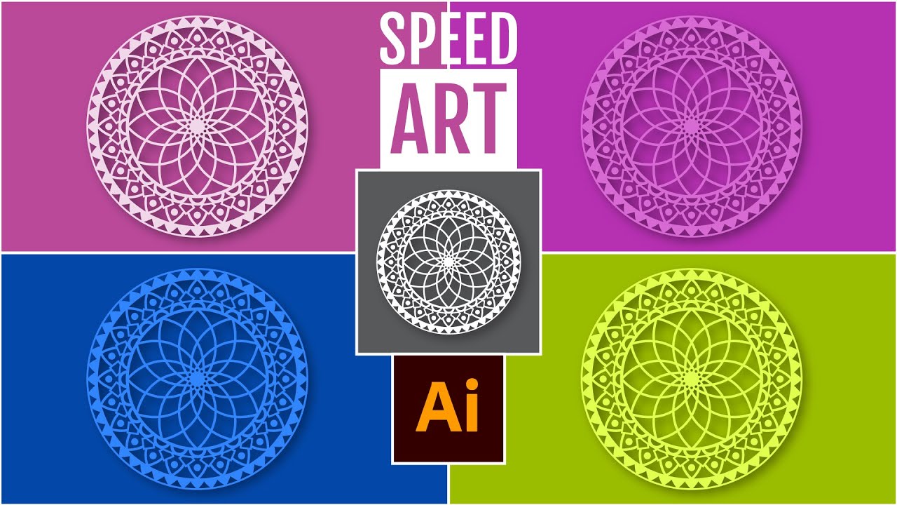 Creating Beautiful Floral Design in Adobe Illustrator - YouTube