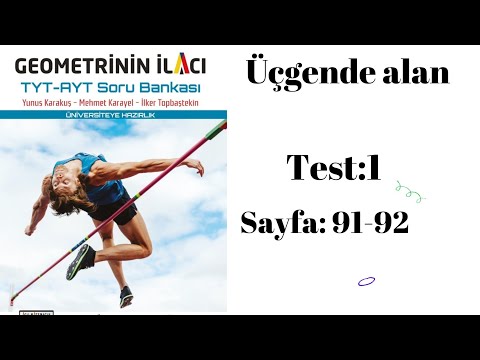 ACİL YAYINLARI GEOMETRİNİN İLACI TYT SORU BANKASI Üçgende alan test:1