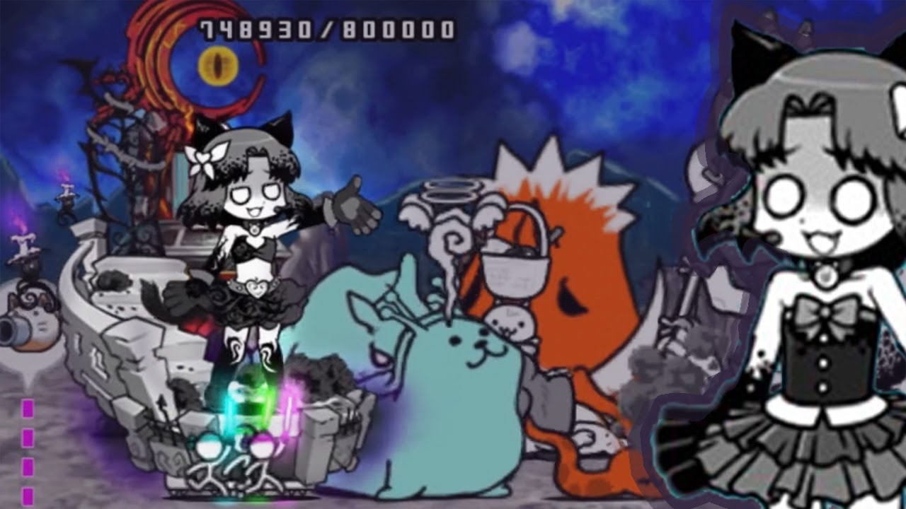 battle cat หาแมว : เก็บแมวโมเนโกะดำ Corrupted Moneko !!! - YouTube