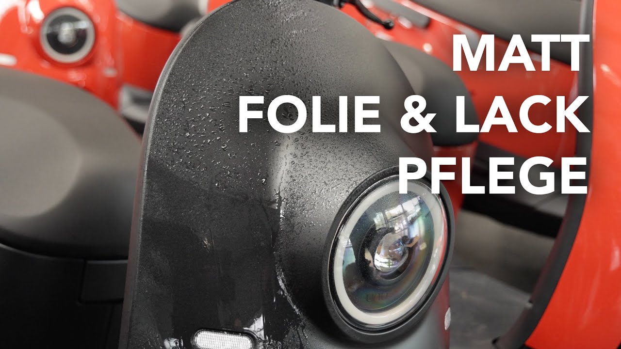 Matt Lack Pflege für Motorrad, Roller, Fahrrad & E-Bike - YouTube