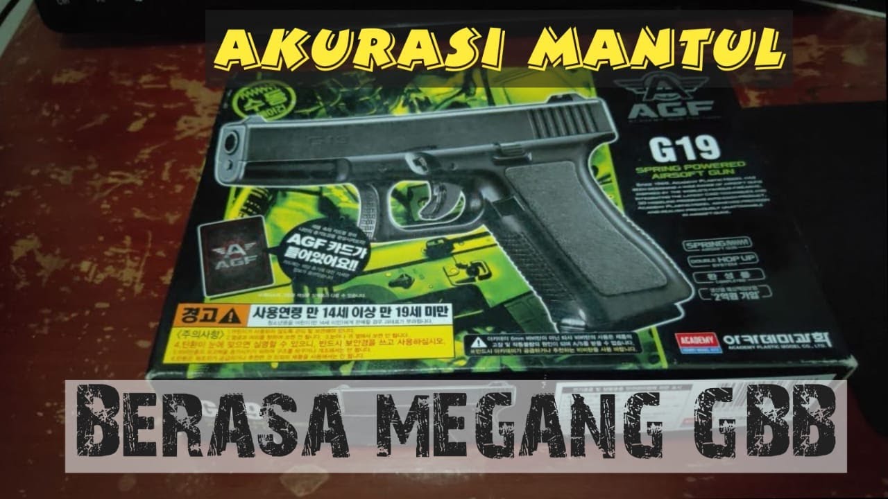 Review singkat Mainan Airsoft Spring AGF G19 | Academy Gun Factory ...
