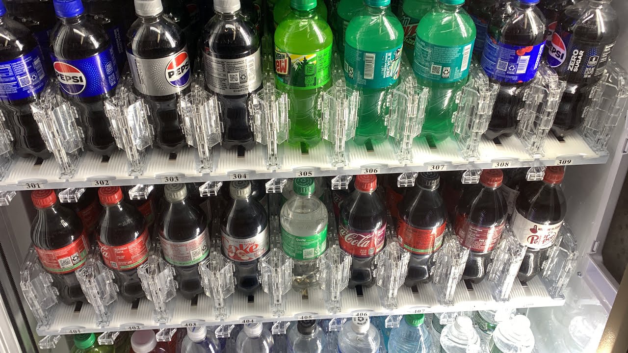 The brand new Bevmax 4 V3 touch screen vending machine at Campus - YouTube