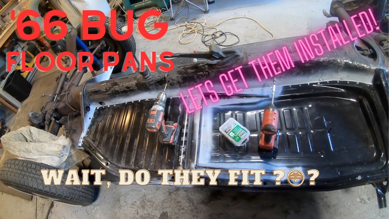1966 VW BUG Restoration..Part 4..Fitting and welding floor pans - YouTube