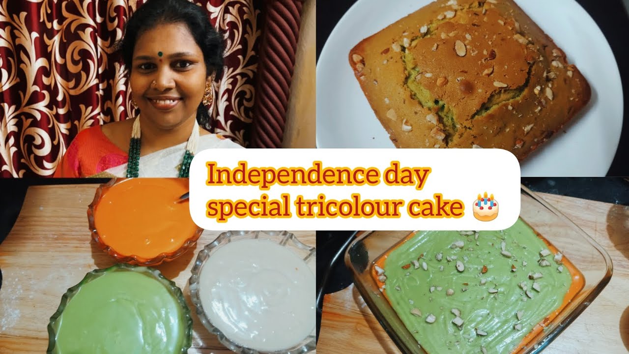 Tri colour cake recipe 😋👌 IndependenceDay 🎂 special #food #shortvideo ...