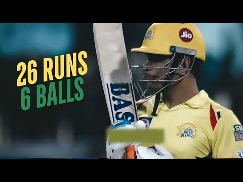 Live M.S. Dhoni chasing 26 runs in last over vs RCB 2019 #msdhoni #viral #csk