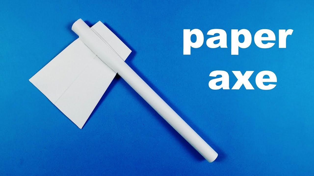 How to Make a Paper Battle Axe - Easy Tutorials - YouTube