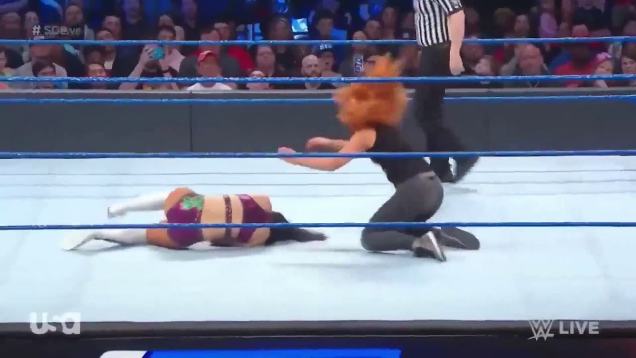 Becky Lynch-Diving Elbow Smash - YouTube