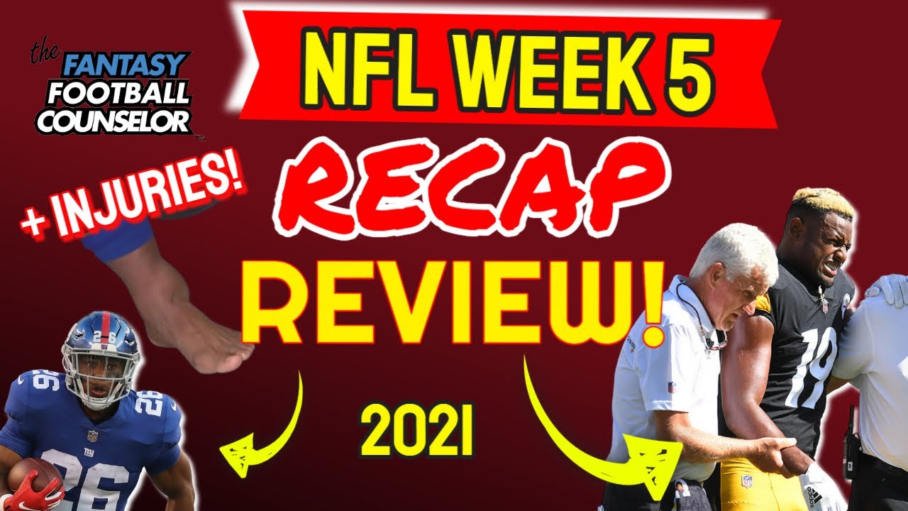 NFL Week 5 Highlights, Review and Fantasy Recap - YouTube