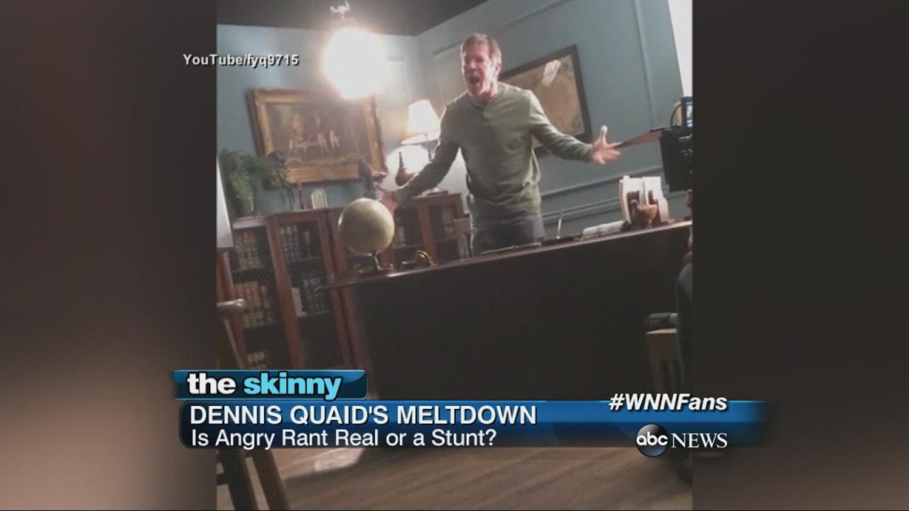 Dennis Quaid's Angry Rant Caught on Camera - YouTube