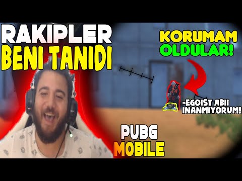 DÜŞMANLAR BENİ TANIDI KORUMAM OLDULAR! PUBG Mobile Rakiple Arkadaş Olmak