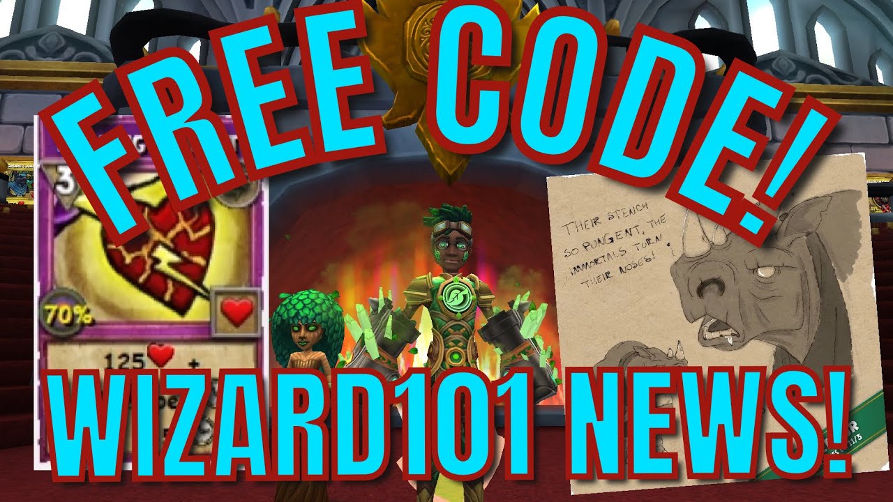 FREE CODE! HEALING CURRENT REWORK? Wizard101 News! - YouTube