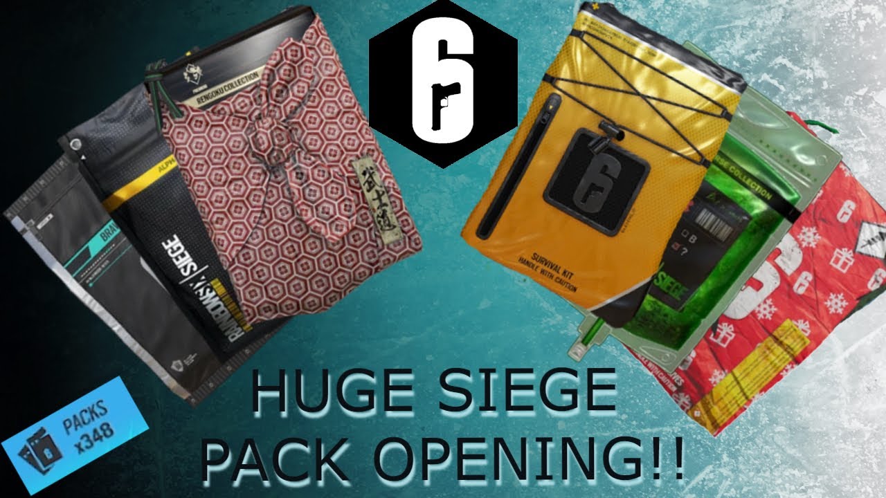 HUGE 300+ SIEGE PACK OPENING!!! (Alpha, Bravo, Esports, Rengoku AND ...