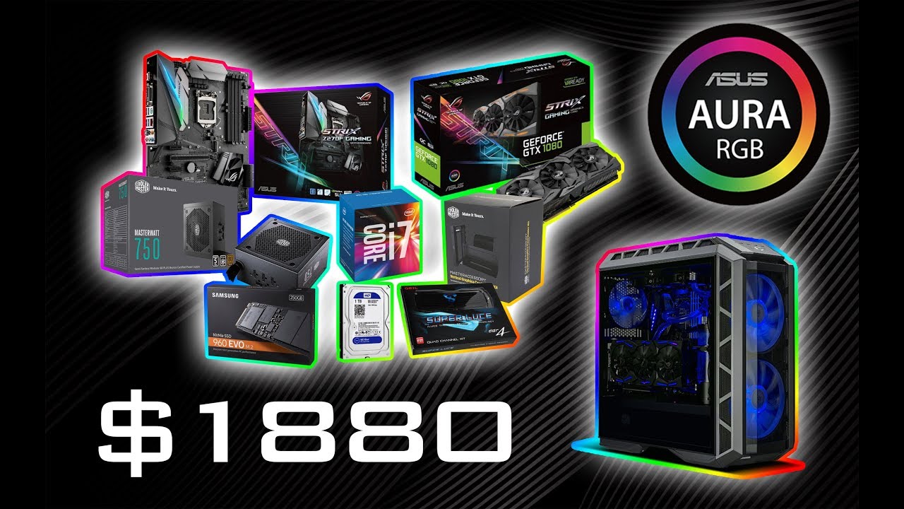 1880$ ASUS AURA Gaming PC | JiXiang-VideoGame - YouTube