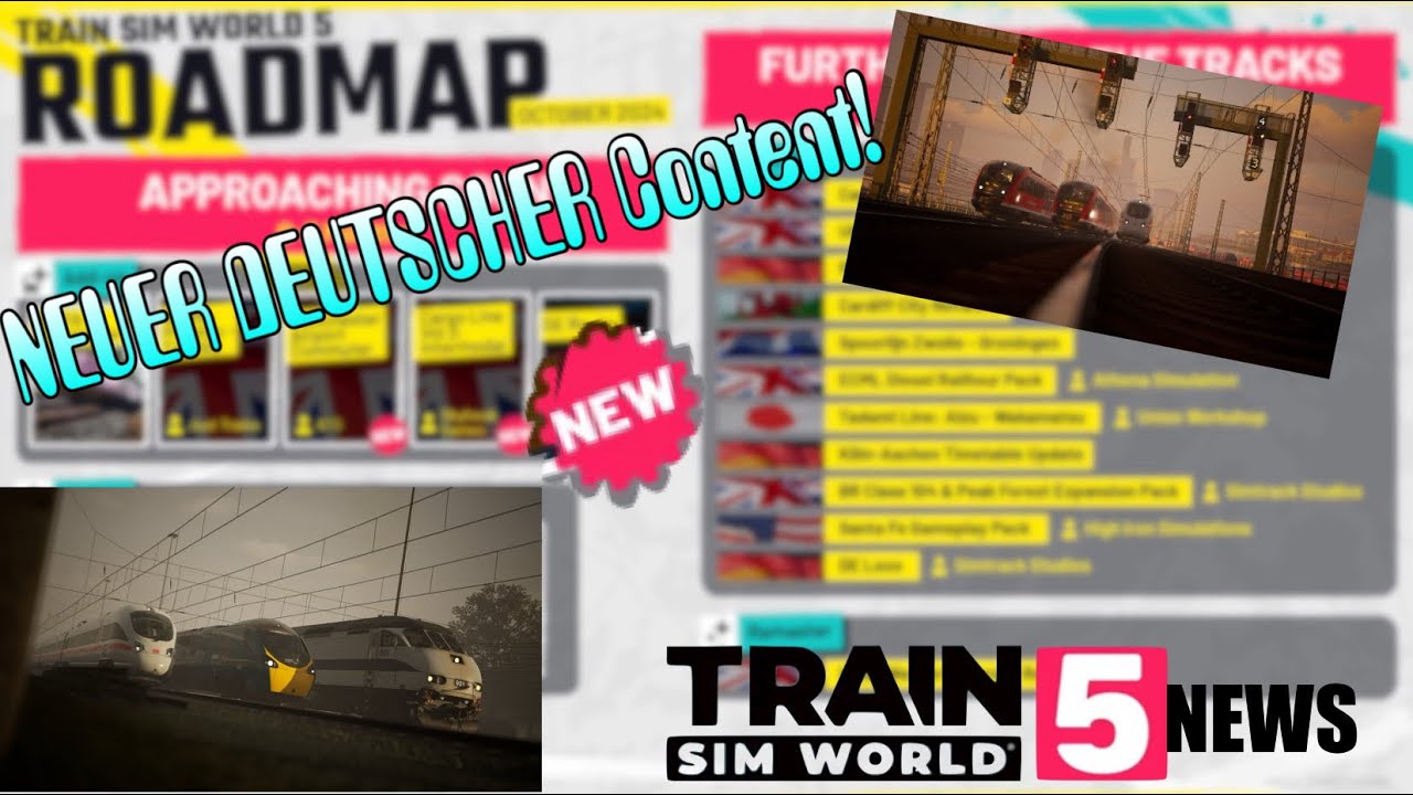 Oktober Roadmap für Train Sim World 5 | NEUE Deutsche... | TSW5 News ...