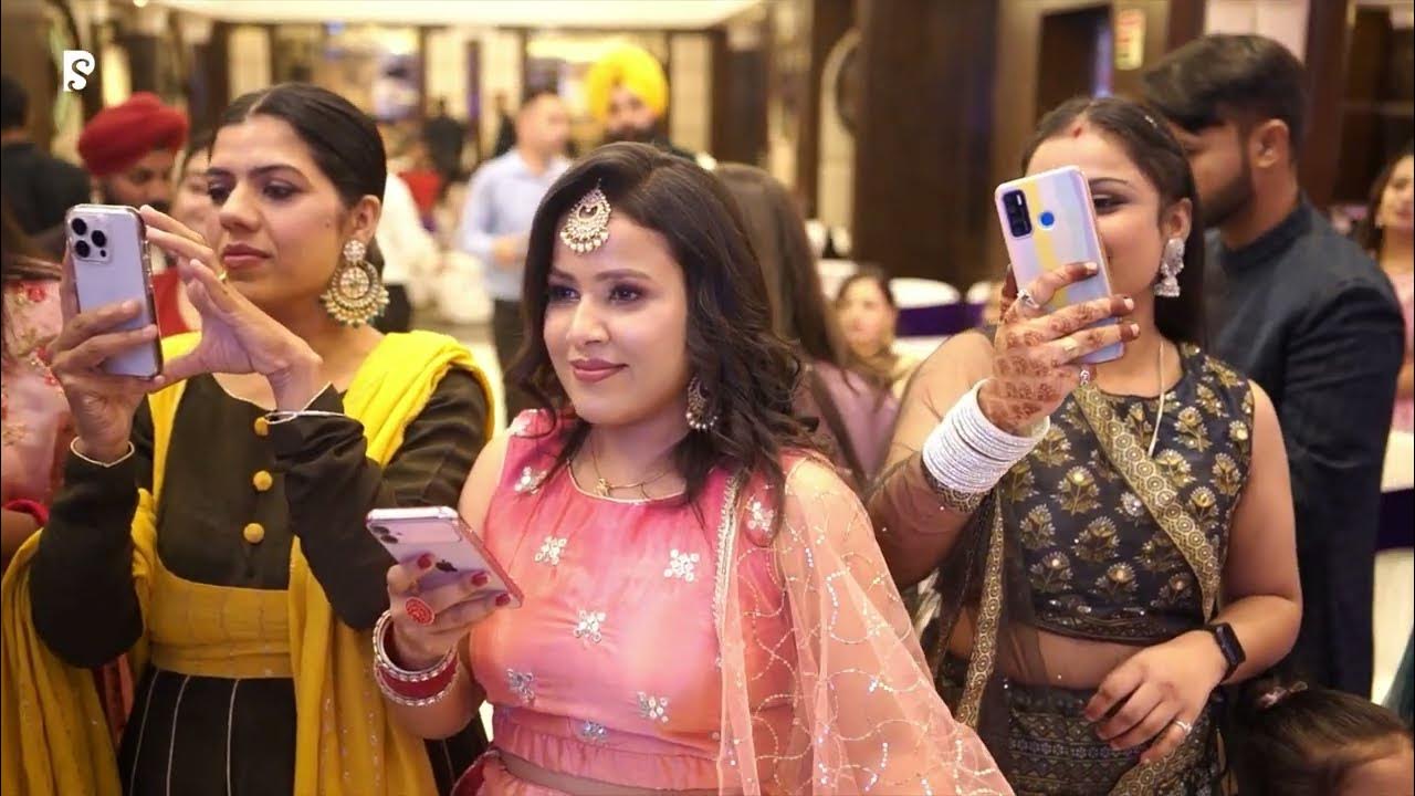 Single Double || Gaurav & Harpreet || Engagement Highlights 2023 || Creative Singh - YouTube