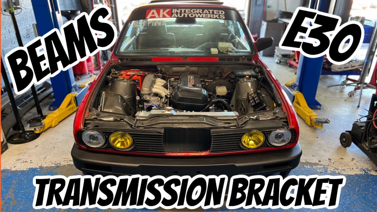 SHOP SHENANIGANS | BEAMS E30 TRANSMISSION BRACKET - YouTube