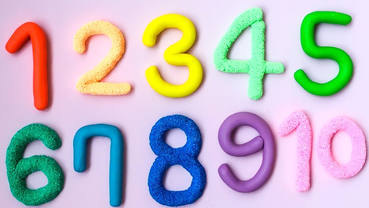 Learn number (1 to 10) make number with clay episode-02 - YouTube