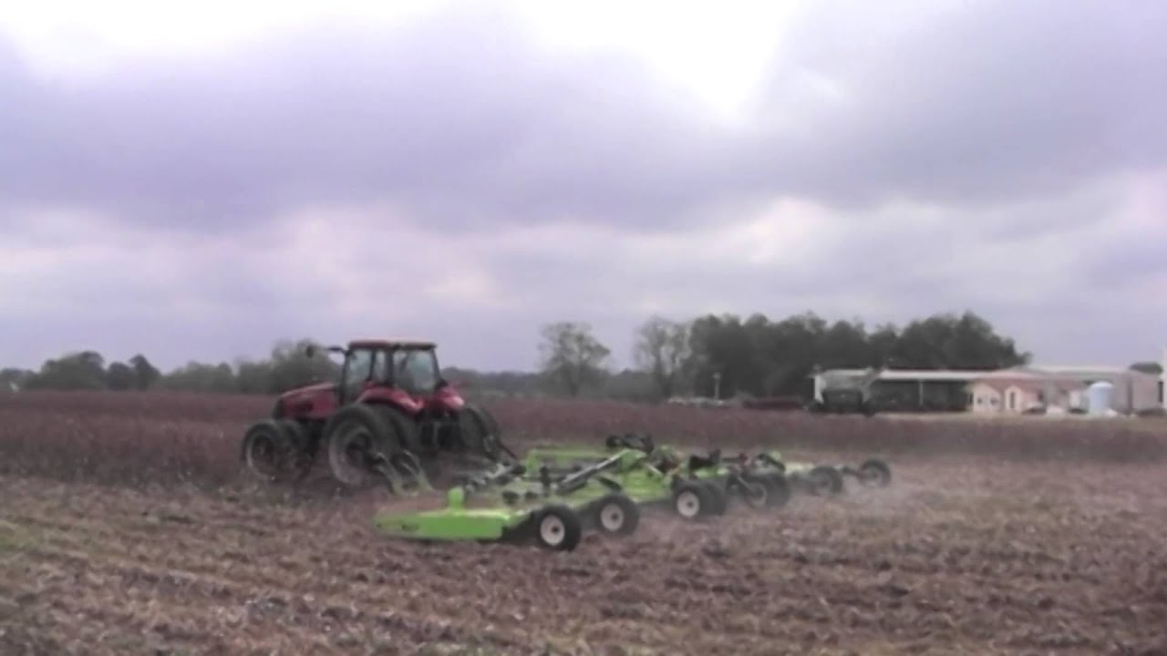 Schulte FX742 Shredding Cotton in Georgia - YouTube