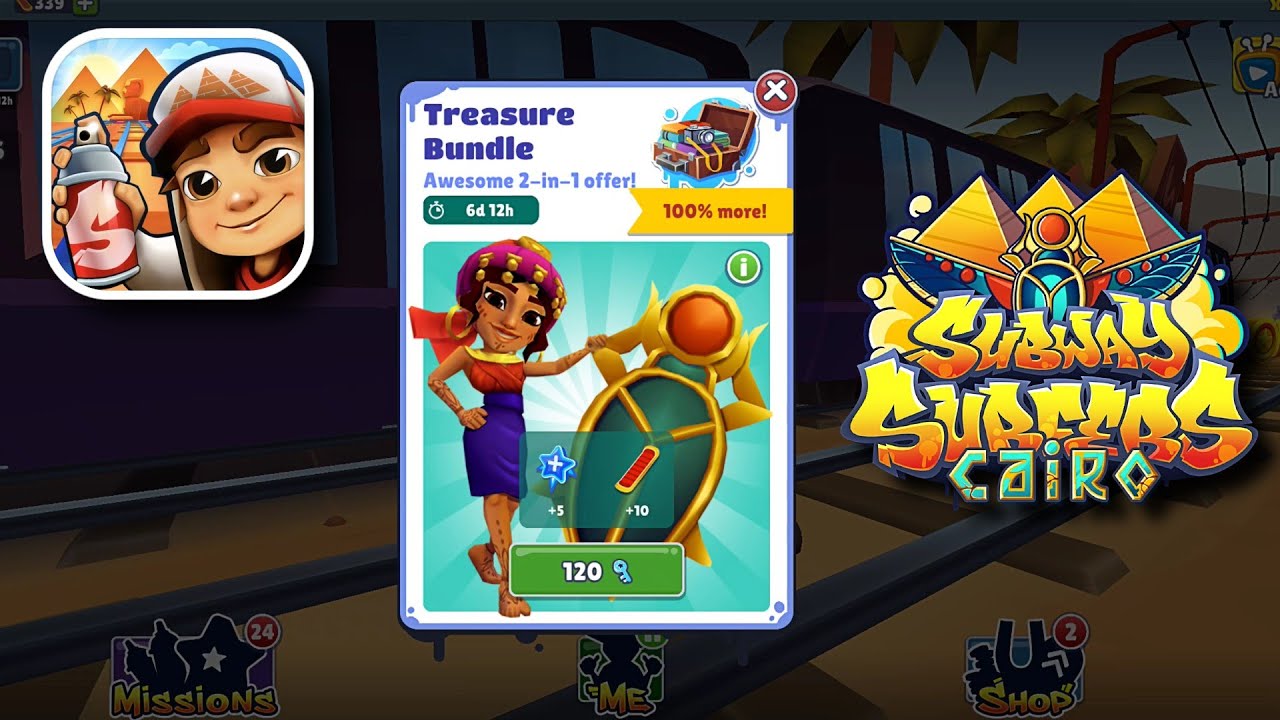SUBWAY SURFERS TREASURE BUNDLE ON MYSTERY MONDAY CAIRO 2022 - YouTube
