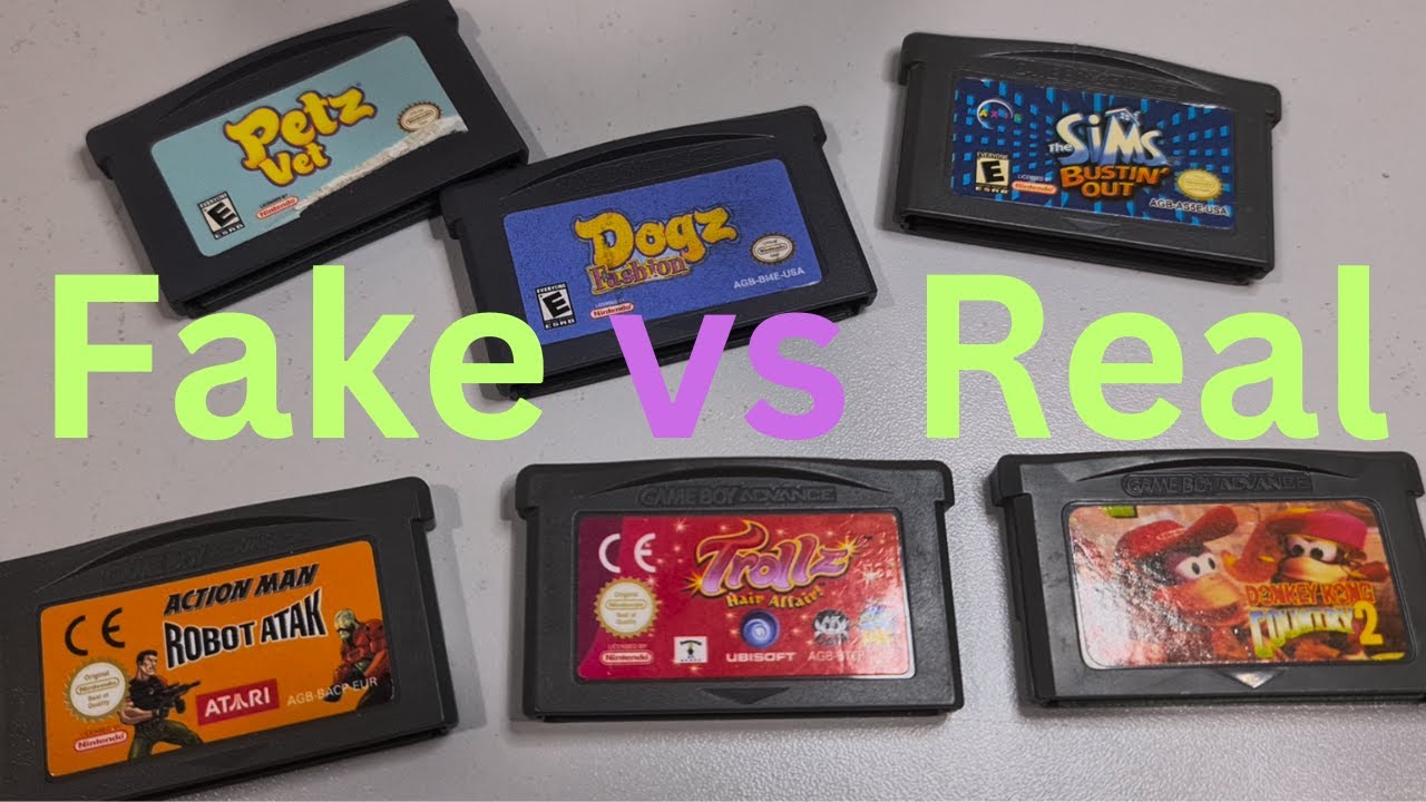 How to tell / spot fake GBA games without pulling them apart. - YouTube