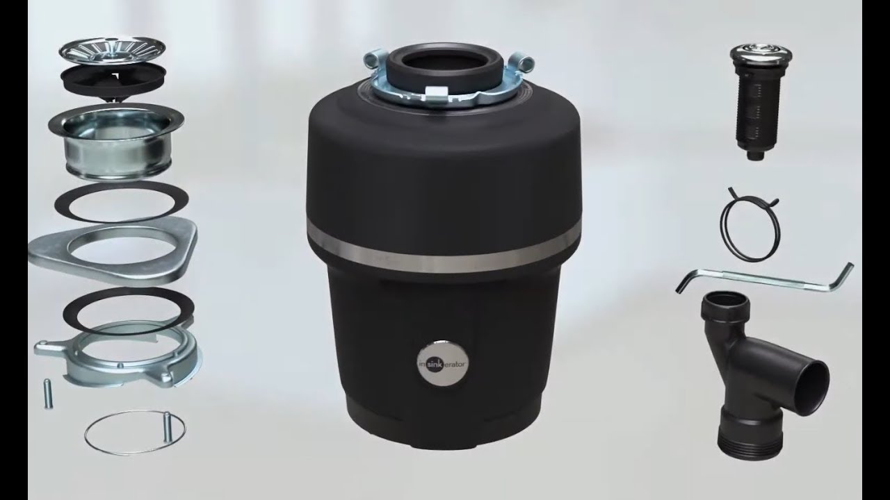 Installation d'un broyeur de déchets InSinkErator - YouTube