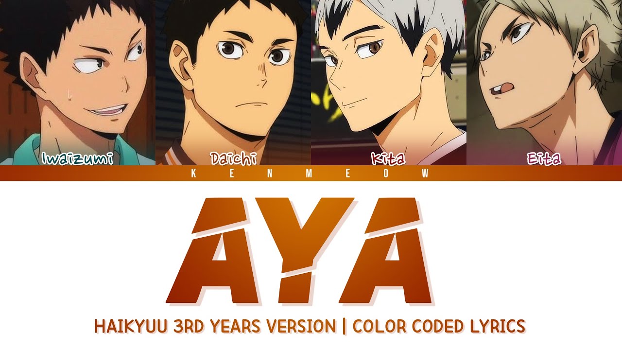 [MAMAMOO] AYA - HAIKYUU 3RD YEARS VERSION LYRICS - YouTube