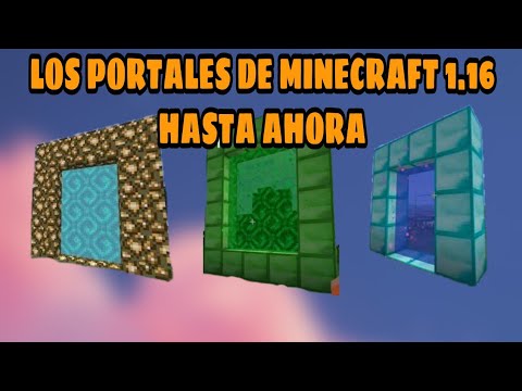 Como HACER PORTALES sin MODS y VIAJAR entre DIMENCIONES en MINECRAFT ...