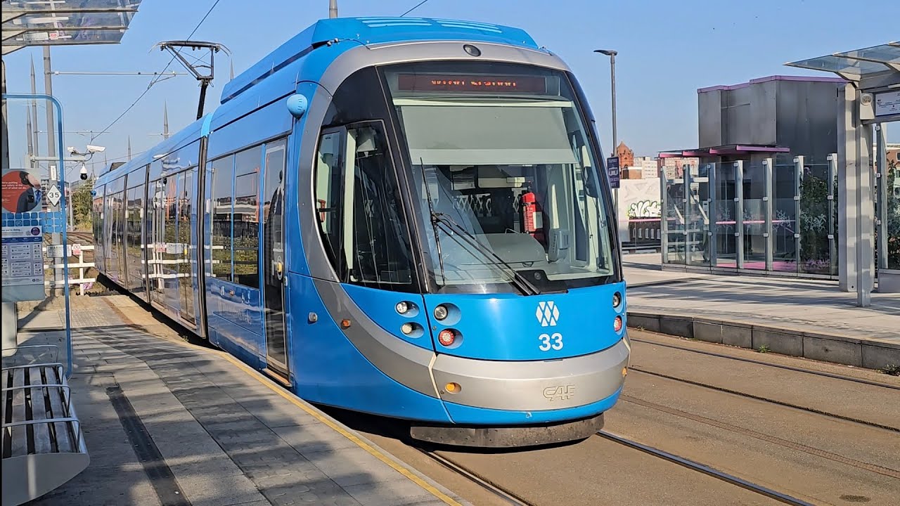 West Midlands Metro 33 From Edgbaston Village To Wolverhampton - YouTube