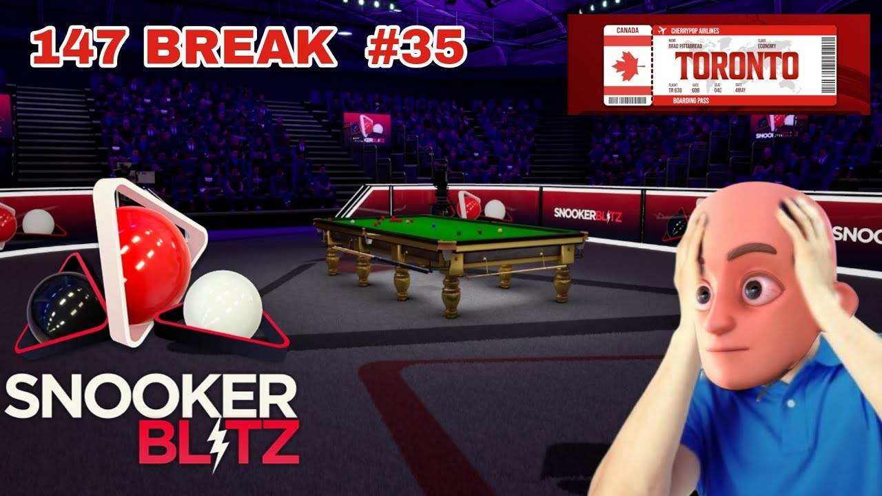 SNOOKER BLITZ 147 BREAK (35th) - YouTube