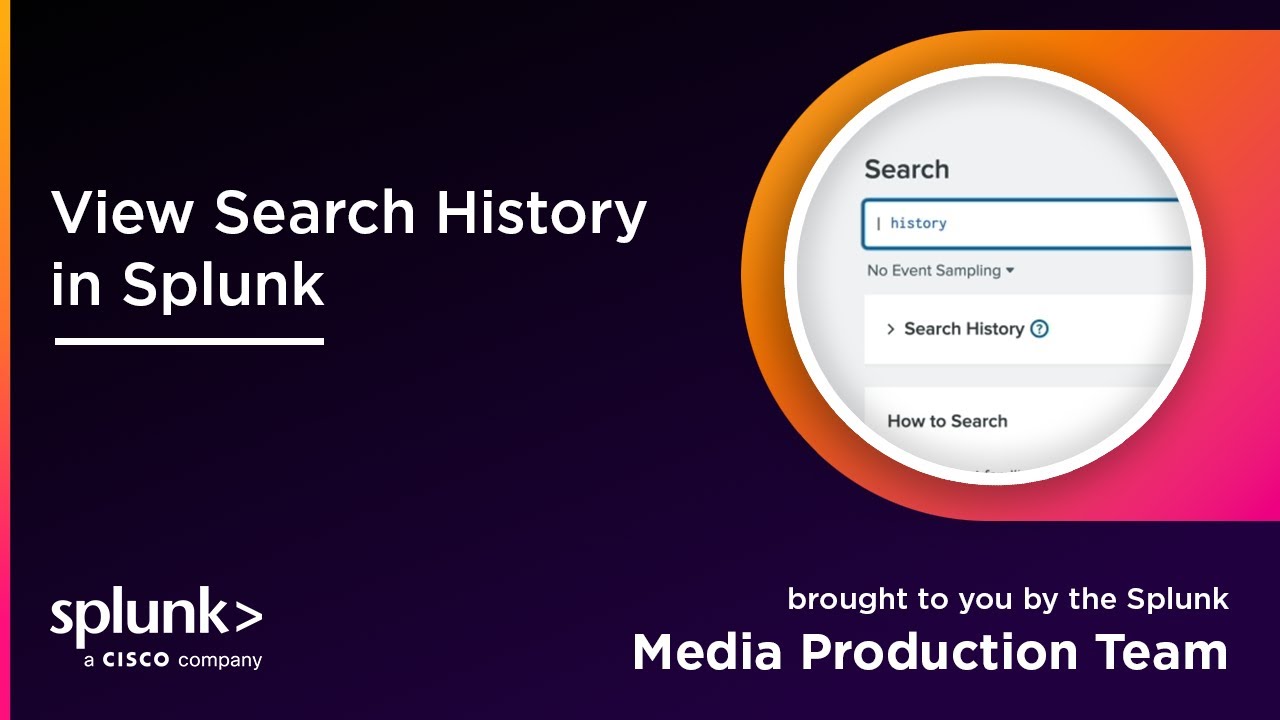 How to View Search History in Splunk - YouTube