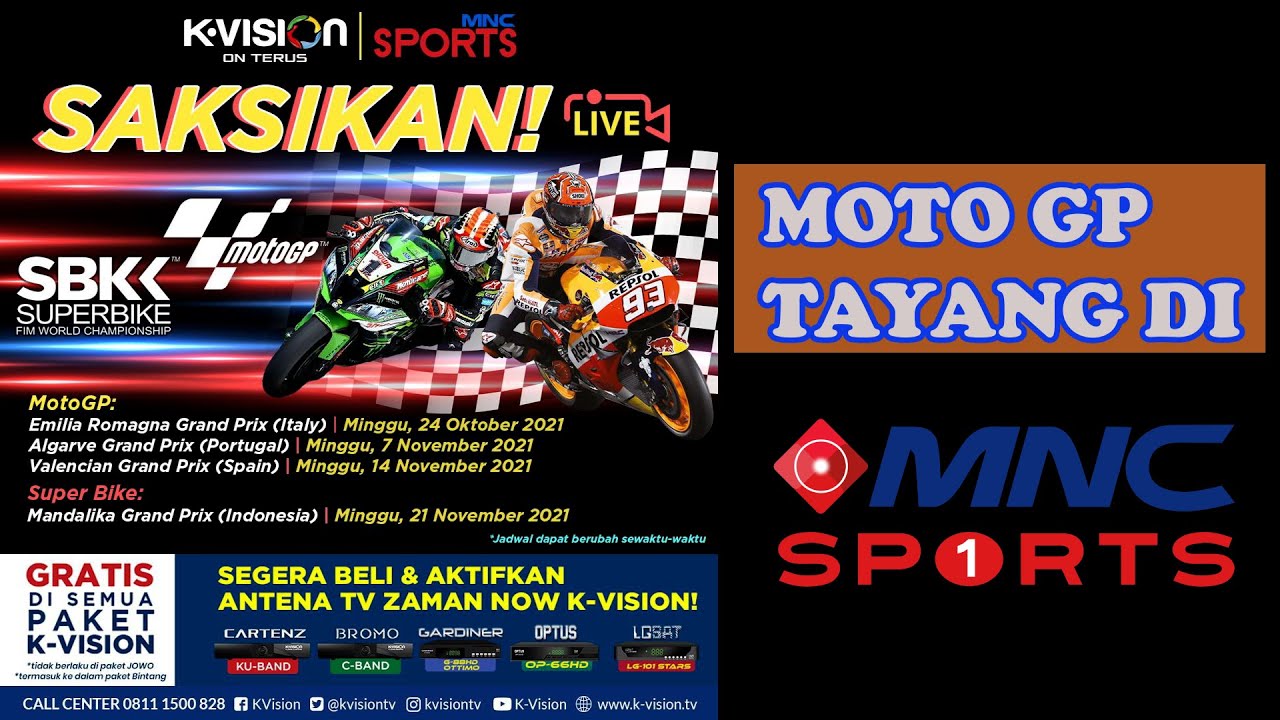 Cara Nonton MotoGP di K_Vision.Channel MNC SPORTS - YouTube
