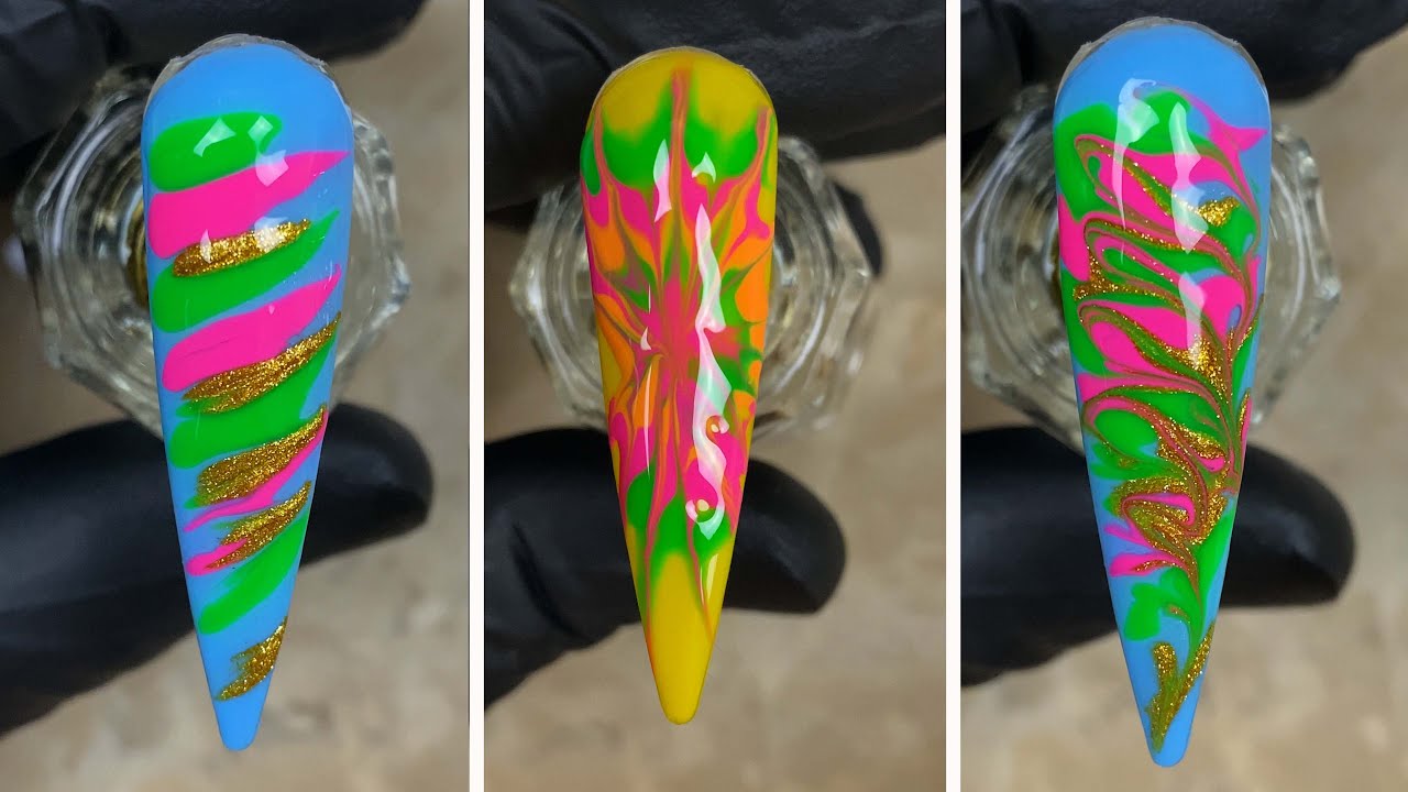 Easy Drag Nail Art - YouTube