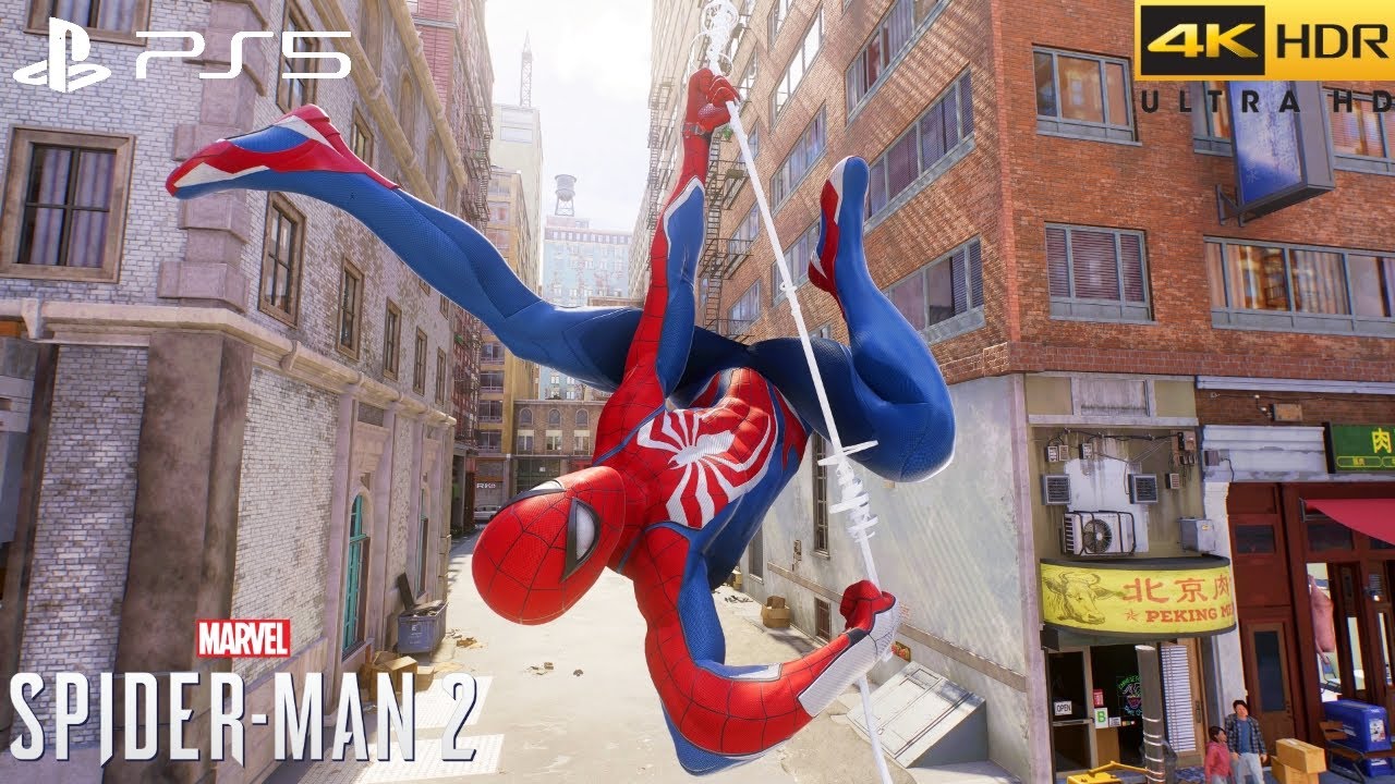 Marvel's Spider Man 2 (PS5) Satisfying Swinging & Web Wings 4K60FPS ...