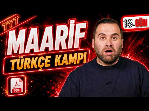 Maarif Modeli Genel Tekrar - Maarif Modeli Tyt TÜRKÇE 15.GÜN