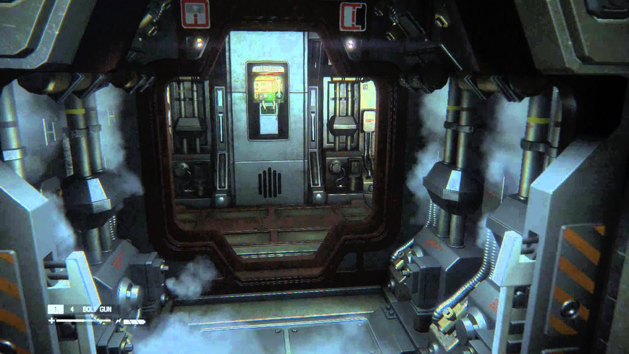 Alien: Isolation - The Descent: Reactor Intro, Killed 3 "Working Joes ...