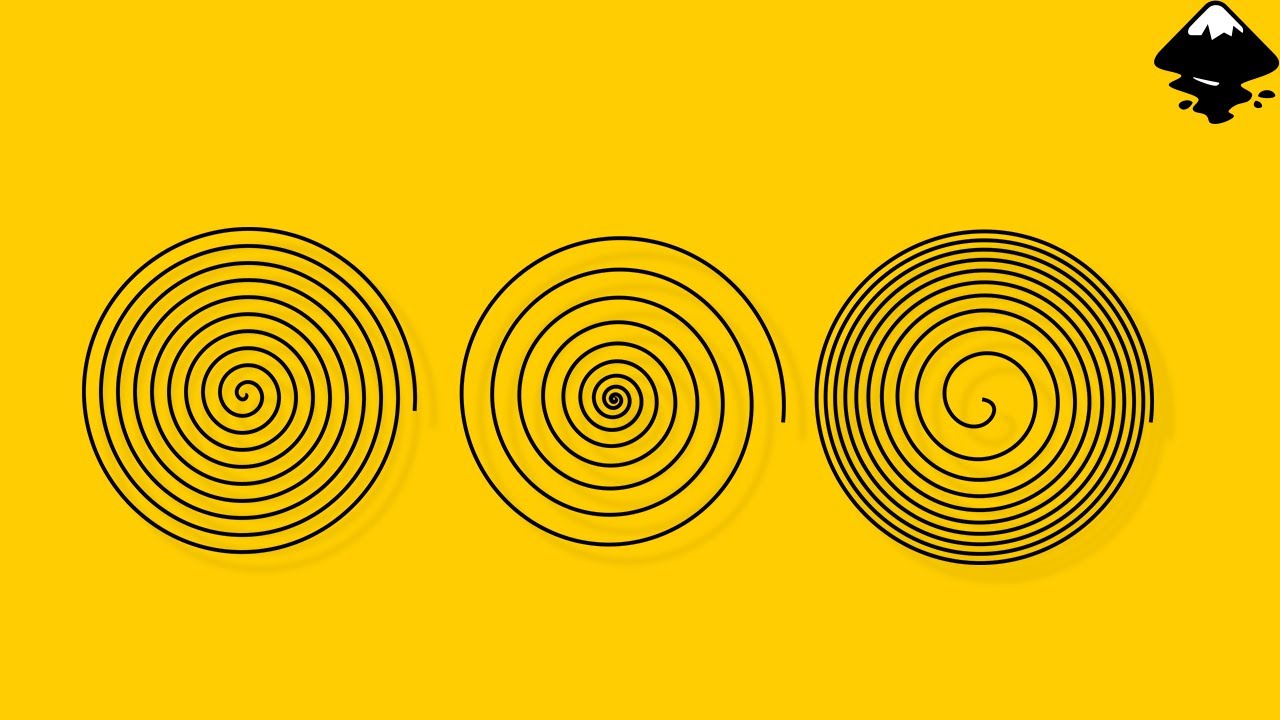 How to create spirals in Inkscape - Inkscape Tutorial 010 - YouTube