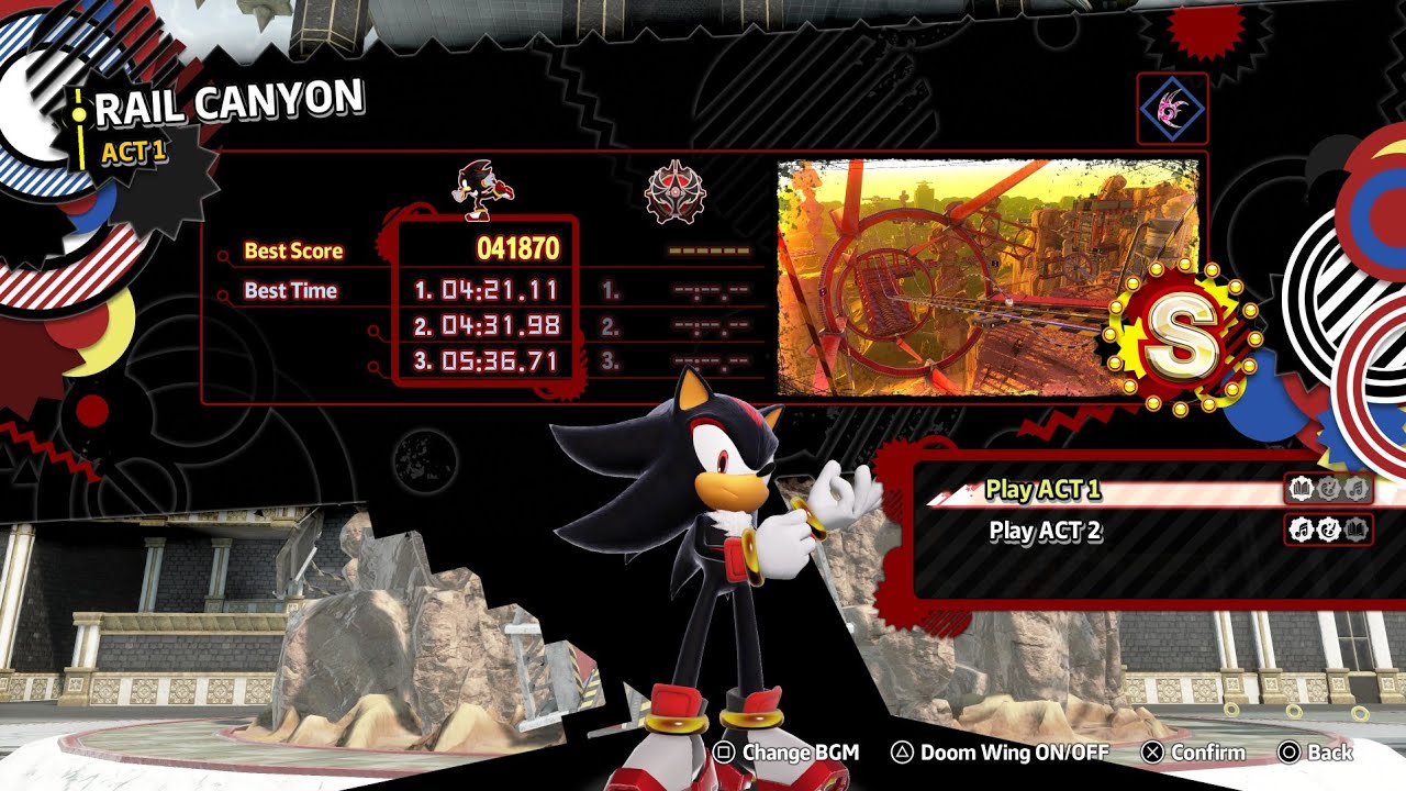 Shadow Generations - Rail Canyon Act 1 (S-RANK) - YouTube