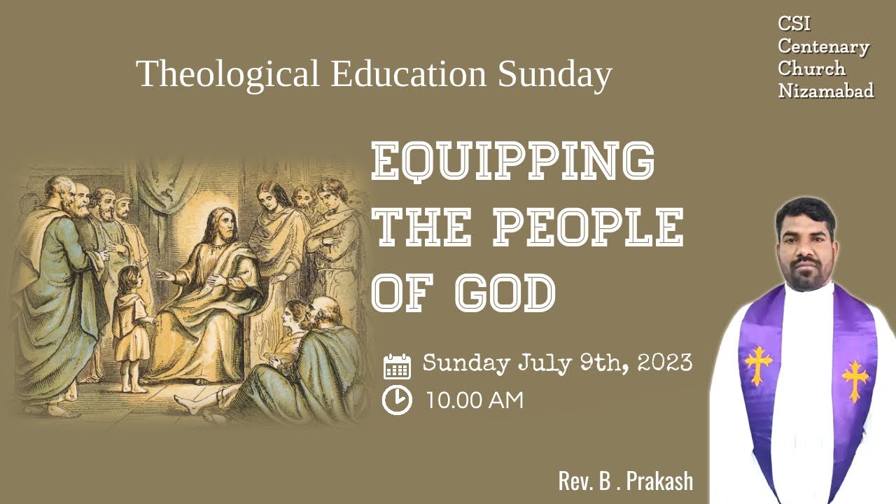 Theological Education Sunday : Equipping the People of God - Rev. B ...