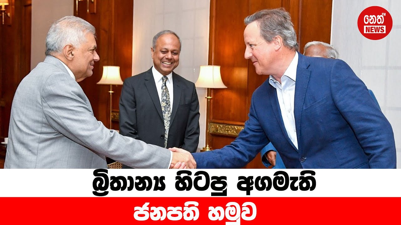 David Cameron meets the President | Ranil Wickremesinghe | Neth News ...