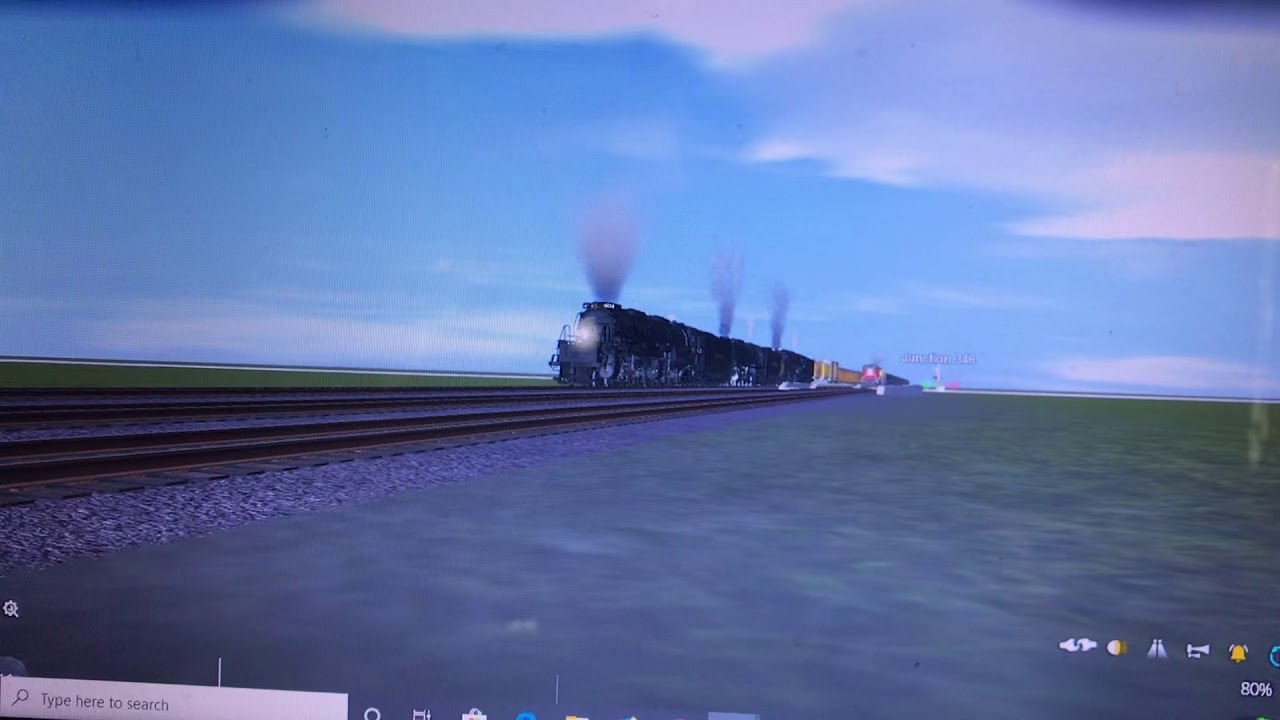 Trainz Railfanning: UP coal passes the 3 rail giant with SP leader and ...
