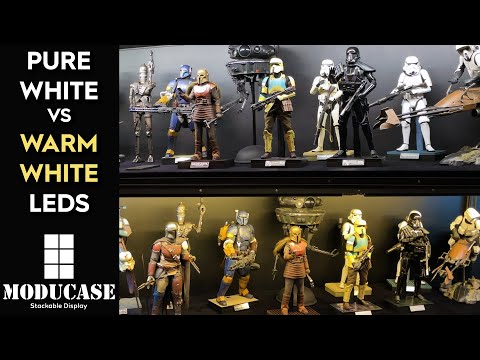 Moducase Sixth Series Display - Pure White vs Warm White LED Lighting