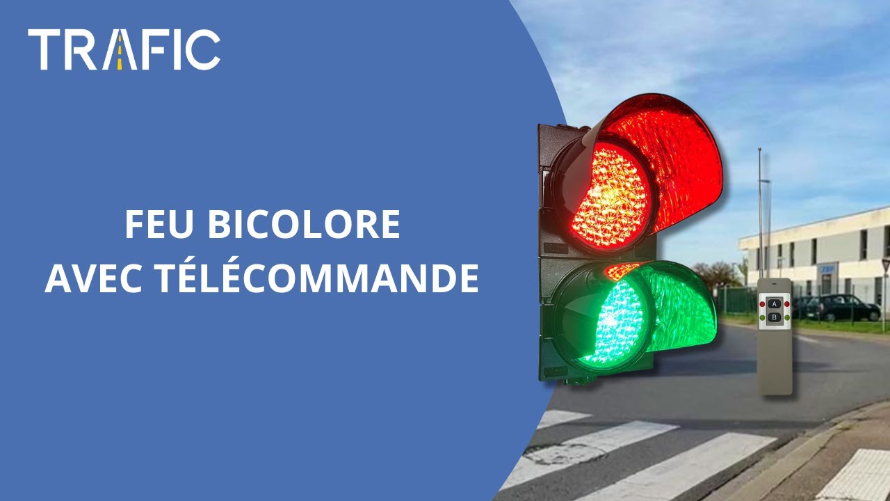 Feux Bicolore D-200 Rouge et Vert à Télécommande | TRAFIC - YouTube