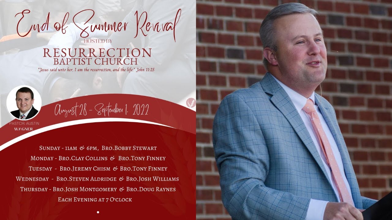 End of Summer Revival: Bro. Jeremy Chism- Tuesday Evening - YouTube