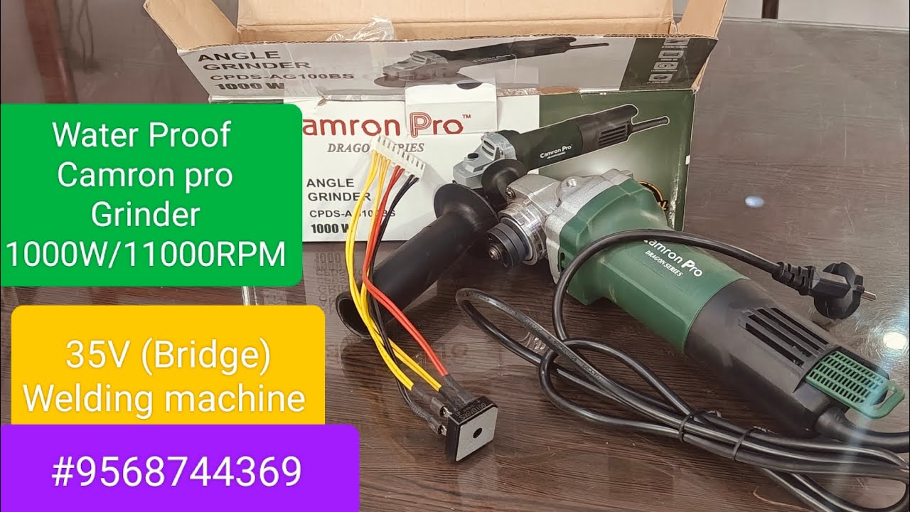 Power tools Camron pro Grinder(Unboxing )1000W/11000RPM/Welding Machine ...