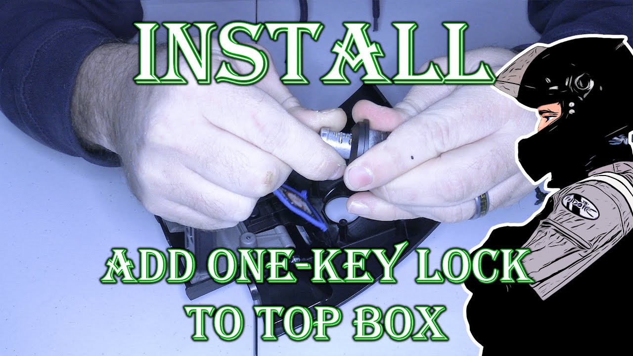 Kawasaki Top Case - Adding the One Key Lock - YouTube
