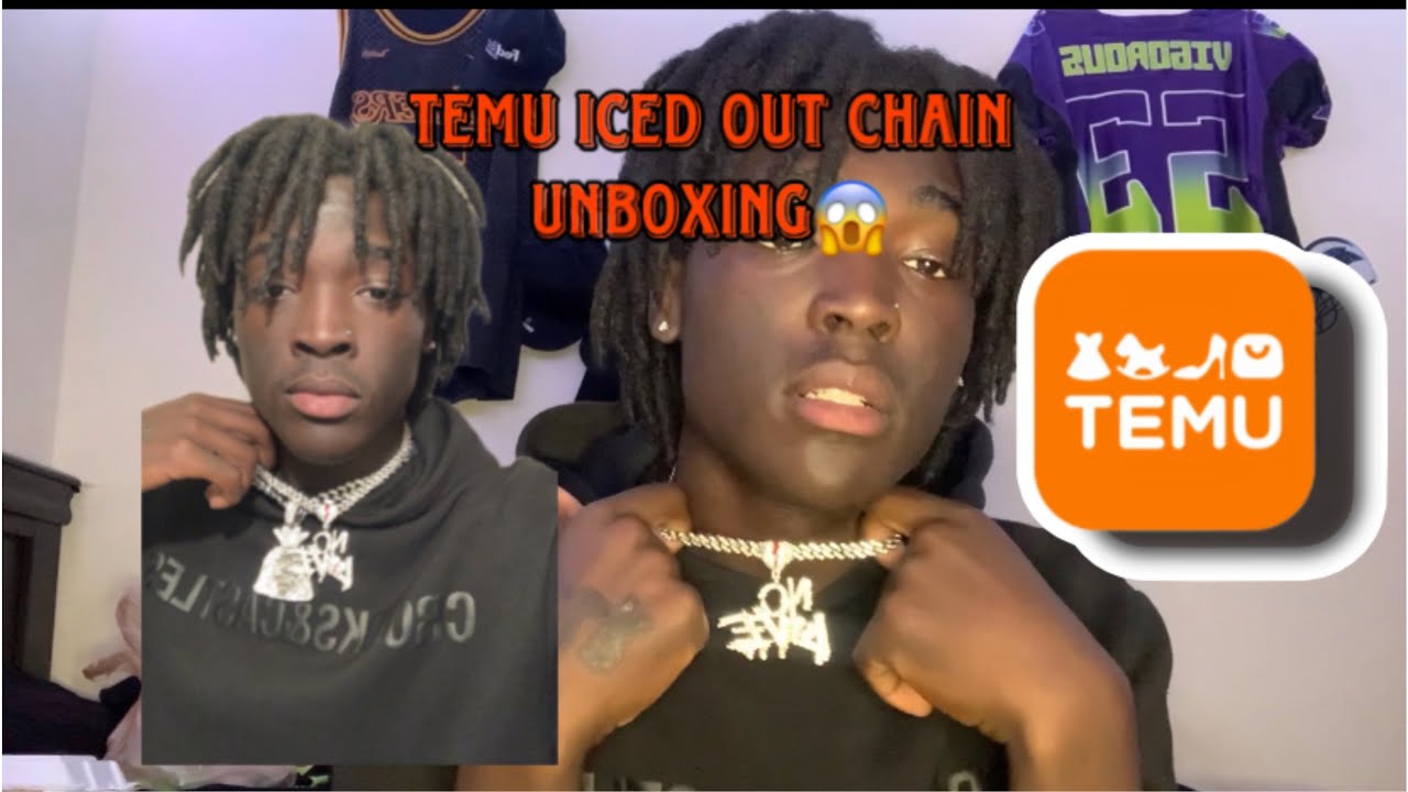 Temu iced out out chain unboxing🥶 ️(Giveaway) - YouTube