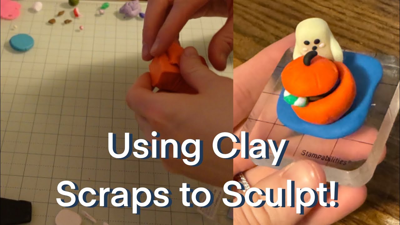 Using my Scrap Clay to Create a Mystery Sculpture Part 1! Halloween and ...