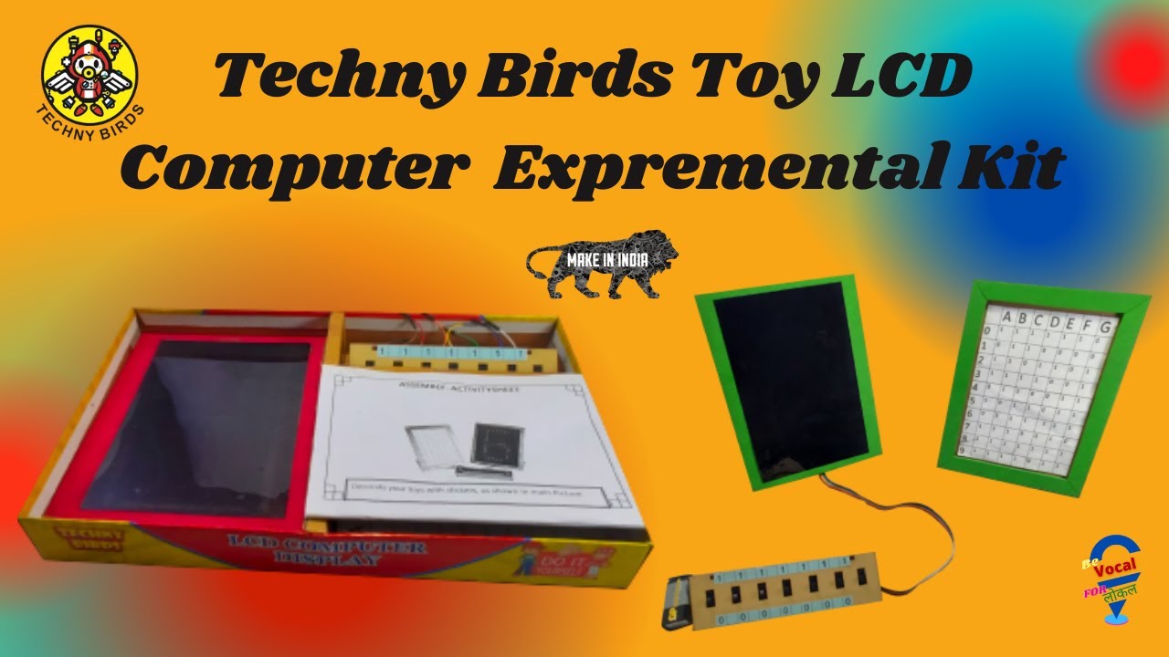 TECHNYBIRDS Toy LCD Computer EXPERIMENTING KIT - YouTube