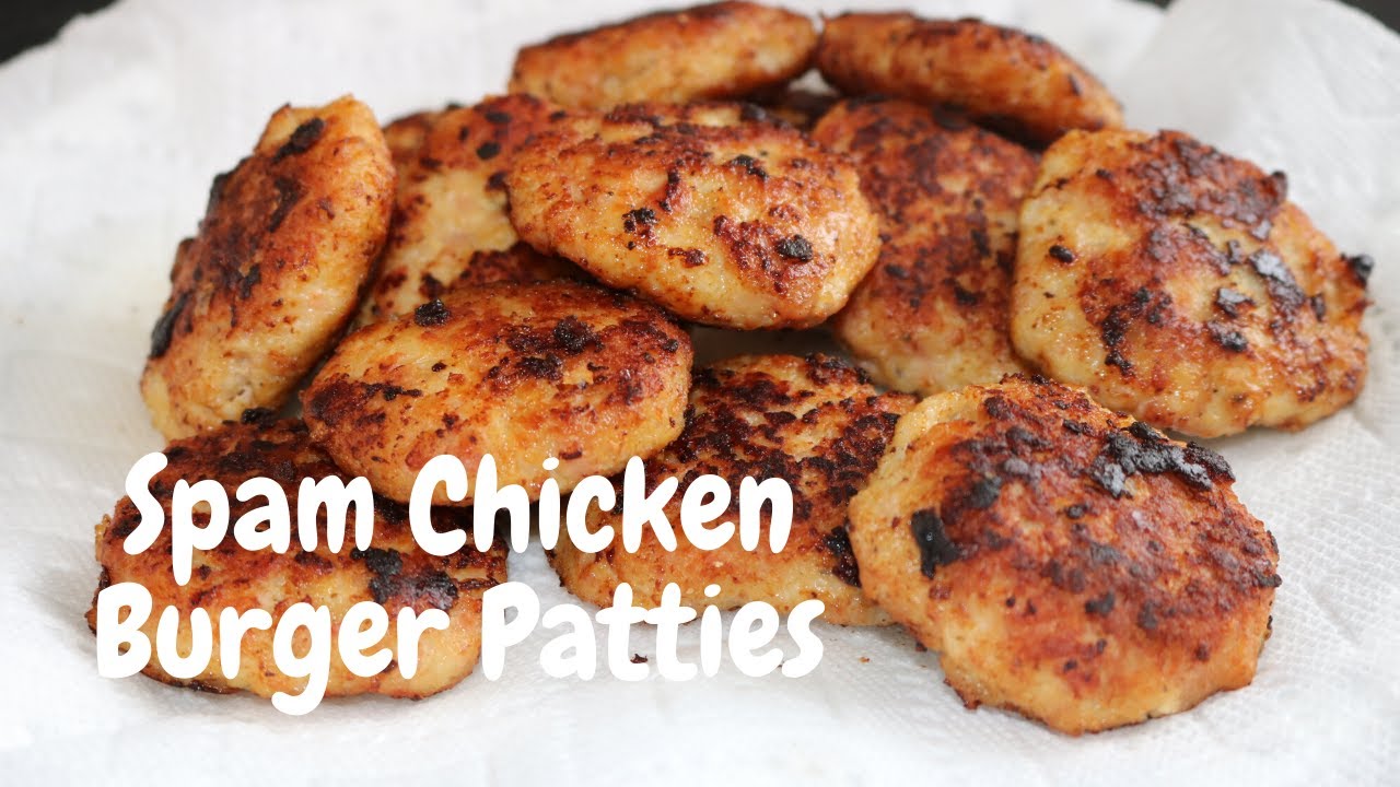 Spam Chicken Burger Patties | J&R's Kitchen | - YouTube