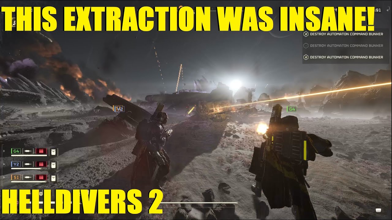 This extraction was absolutely INSANE! The day that helldiver became a LEGEND! - Helldivers 2 ...